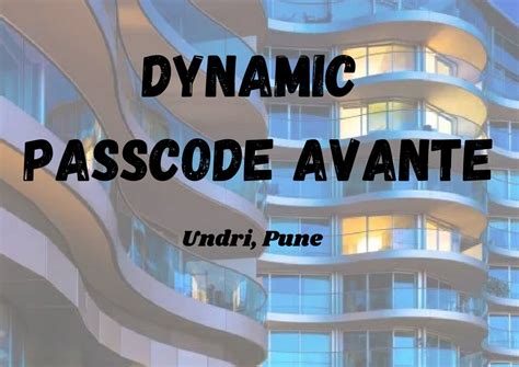 Ppt Dynamic Passcode Avante Pune Brochurepdf Powerpoint Presentation