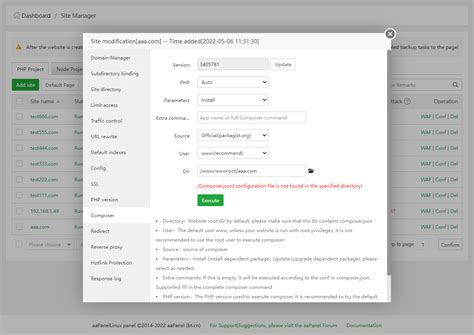 Aapanel Free Hosting Control Panel