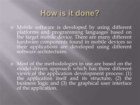 Introduction To Mobile Application Development Pptx