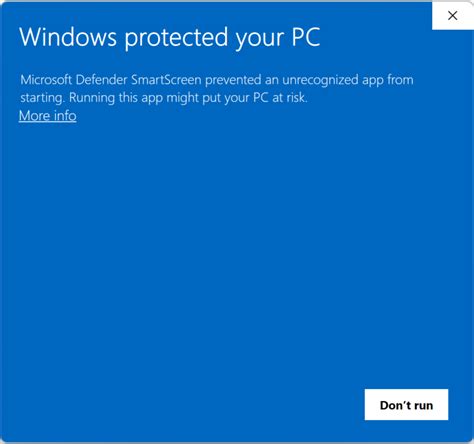 Smartscreen Application Reputation With Pictures Textplain