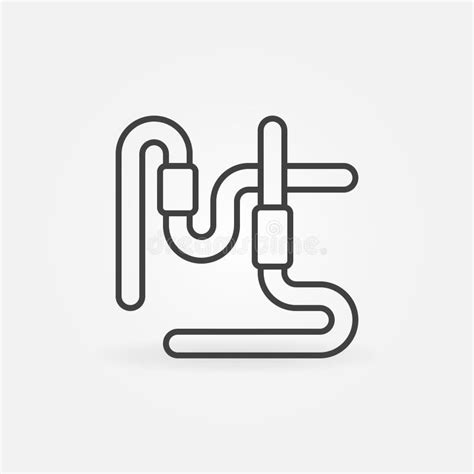 Worms Vector Concept Geometric Minimal Line Icon Or Symbol Stock Vector