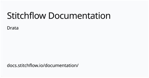 Drata Stitchflow Documentation