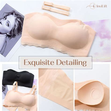 Rosy Fair Invilift Plus Size Sexy Strapless Invisible Push Up Bra