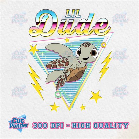 Finding Nemo Duuude And Lil Dude Png Disneyland Squirt Crush Png