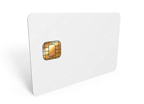 Premium Photo Blank Chip Card