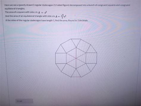 Solved A Here We See A Poorly Drawn Regular Dodecagon 12 Chegg