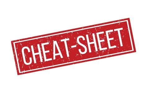 Premium Vector Cheat Sheet Rubber Stamp Seal Vector Illustration
