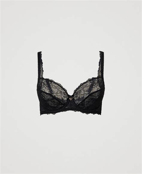 Rébrodé Lace Underwire Bra Woman Black Twinset Milano