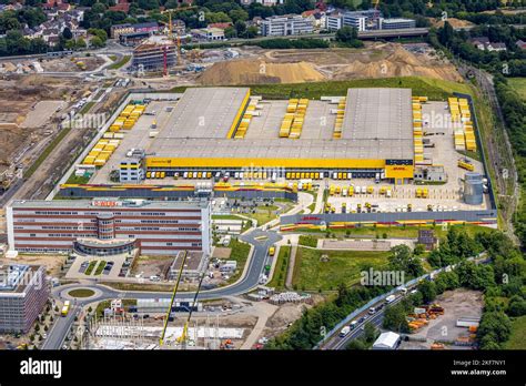 Aerial View Industrial Park Mark 51 7 With DHL Logistik New Building