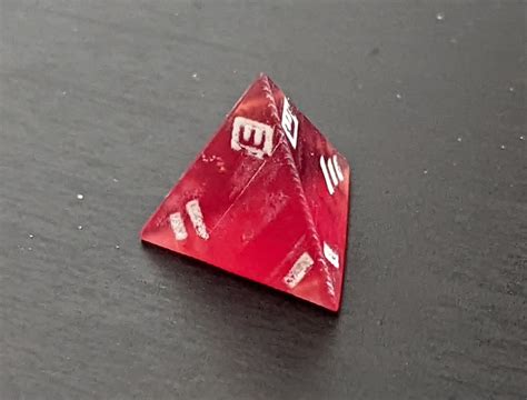 D4 Dice With Chinese Numbers 4 Sided Dice By Julius3e8 Download Free Stl Model