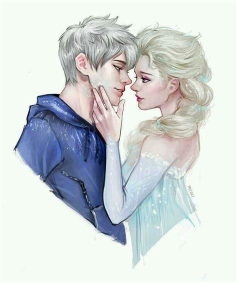 Cute Fanart Elsa And Jack Frost Photo 36297469 Fanpop