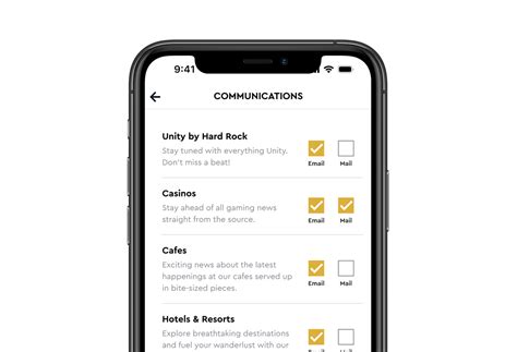 Unity By Hard Rock Mobile App