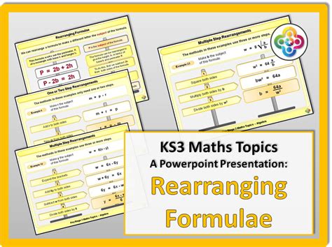 Rearranging Formulae Teaching Resources