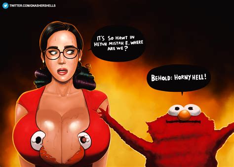 Rule 34 Big Breasts Black Hair Blue Eyes Busty Celebrity Dyed Hair Elmo Glasses Gnashershells