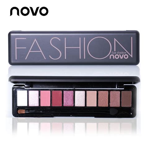 NOVO Brand Natural Make Up Eye Shadow 10 Colors Shimmer Matte Eyeshadow ...
