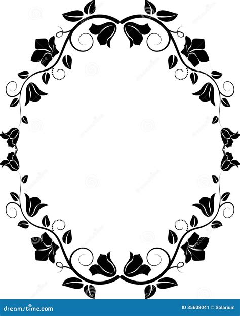 Floral Frame Stock Vector Illustration Of Clip Flower 35608041