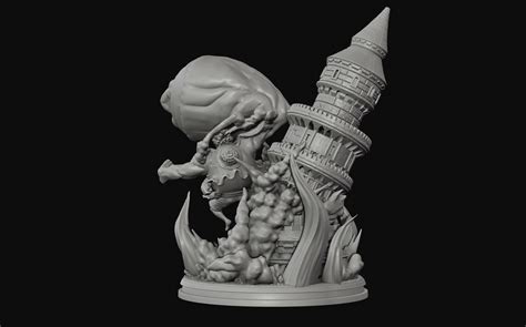 Luffy Gear 4 Ultimate King Kong Gun One Piece 3d Print Statue 3d