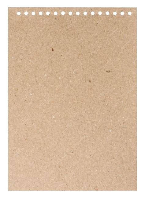 Premium Photo Blank Cardboard Brown Sheet Of Spiral Notepad On