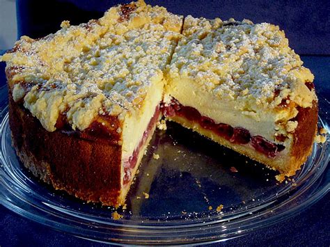 Käsekuchen mit kirschen Rezepte Chefkoch de