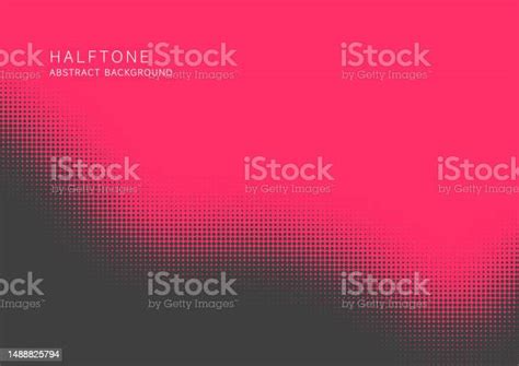 Abstract Red Monochrome Halftone Dot Pattern Background Stock Illustration Download Image Now