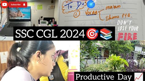 SSC CGL STUDY VLOG Productive Day Study With Me Ssc Vlog