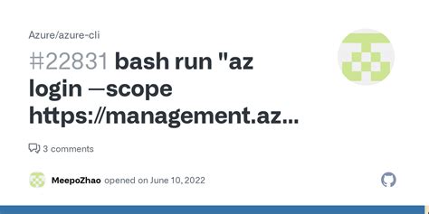 Bash Run Az Login Scope Default