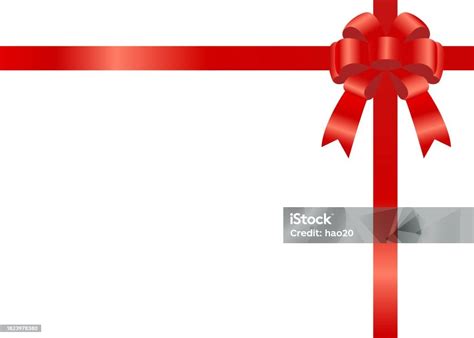 Ribbon Wrapping Frame Celebration Background Stock Illustration