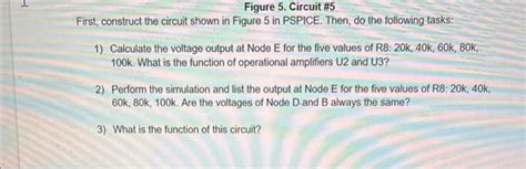 Solved Figure 5 Circuit 5Figure 5 Circuit 5 First Chegg