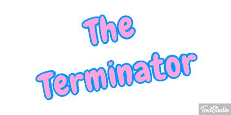 The Terminator Movie Animated  Logo Designs