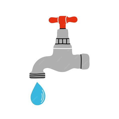 Clipart Délément Deau Dans Le Style De Ligne Plate Illustration