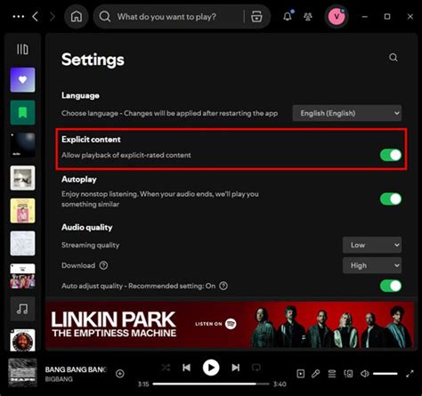 How To Turn On Off Explicit On Spotify