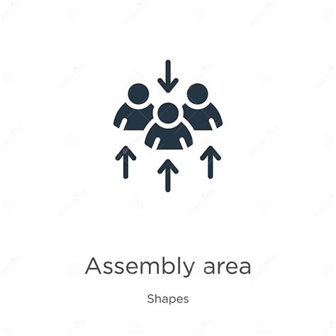 Assembly Area Icon Vector Trendy Flat Assembly Area Icon From Shapes