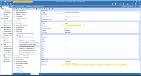 Dm Job To Run The One Business Rule For Multiple Sets Of Source And Target Parameter Onestream