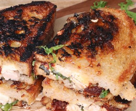 Sun Dried Tomato And Feta Grilled Cheese
