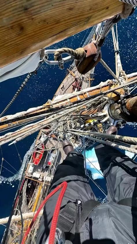 북극권을 항해하는 배의 마스트에서만 볼 수 있는 절경