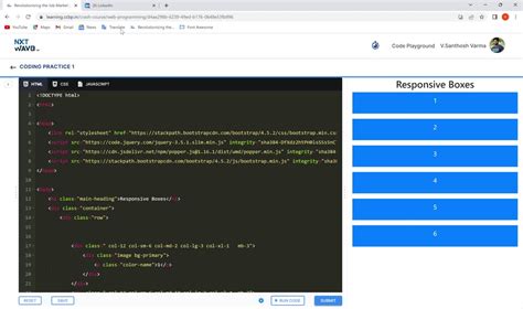 Santhosh Varma Vegesna On Linkedin Day28 Webdevelopment Html5 Css Ccbp Nxtwave