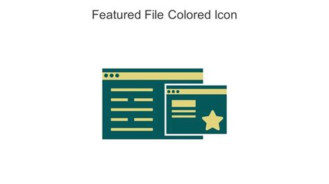 Featured File Colored Icon In Powerpoint Pptx Png And Editable Eps