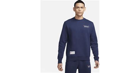 Nike Sportswear Club Fleece Crew Neck Sweatshirt In Blue For Men Lyst