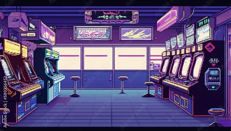 Arcade Room A Nostalgic Journey Through S Pixel Art Bit Anime And Retro Gaming Culture