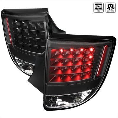 2000 05 Toyota Celica T230 LED Tail Lights All Black Housing With