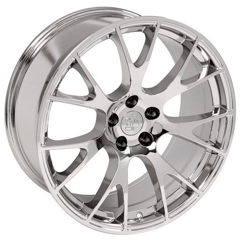 20 Pvd Chrome Challenger Hellcat Style Wheels 4 Rims Fit Dodge Charger