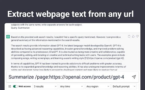 Webchatgpt Chatgpt With Internet Access Chrome Extension