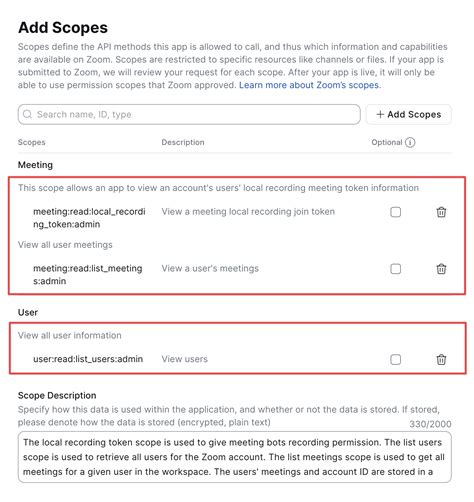 Step 1 Zoom Oauth Setup