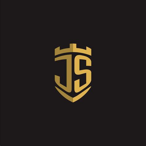 Initials Js Logo Monogram With Shield Style Design 27620922 Vector Art At Vecteezy