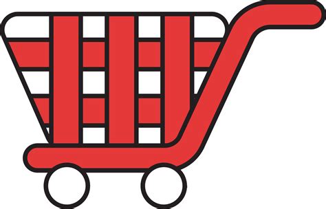 Red And White Color Push Cart Icon 25077795 Vector Art At Vecteezy
