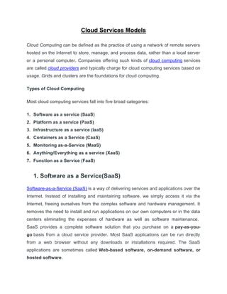 Cloud Service Models Pdf
