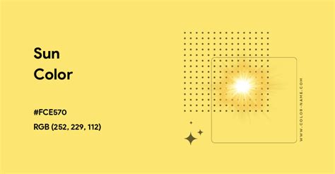 Sun Color Hex Code Is Fce570
