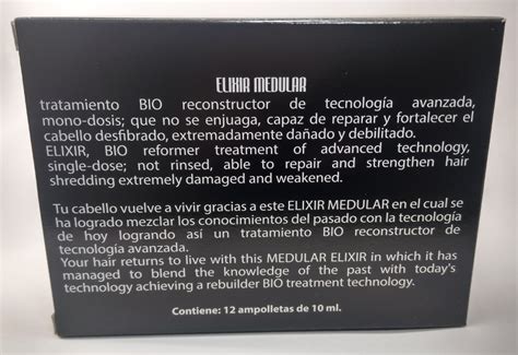 Tratamient Elixir Medular Cabello Muy Dañado 12 Ampolletas Envío Gratis