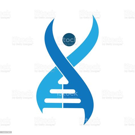 인간의 Dna 로고 아이콘 디자인벡터 Dna에 대한 스톡 벡터 아트 및 기타 이미지 Dna 개념 개념과 주제 Istock