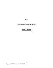 2013 EXIT HESI STUDY GUIDE BBW Docx Pdf RN Custom Study Guide 2012 2013 1 Copyright